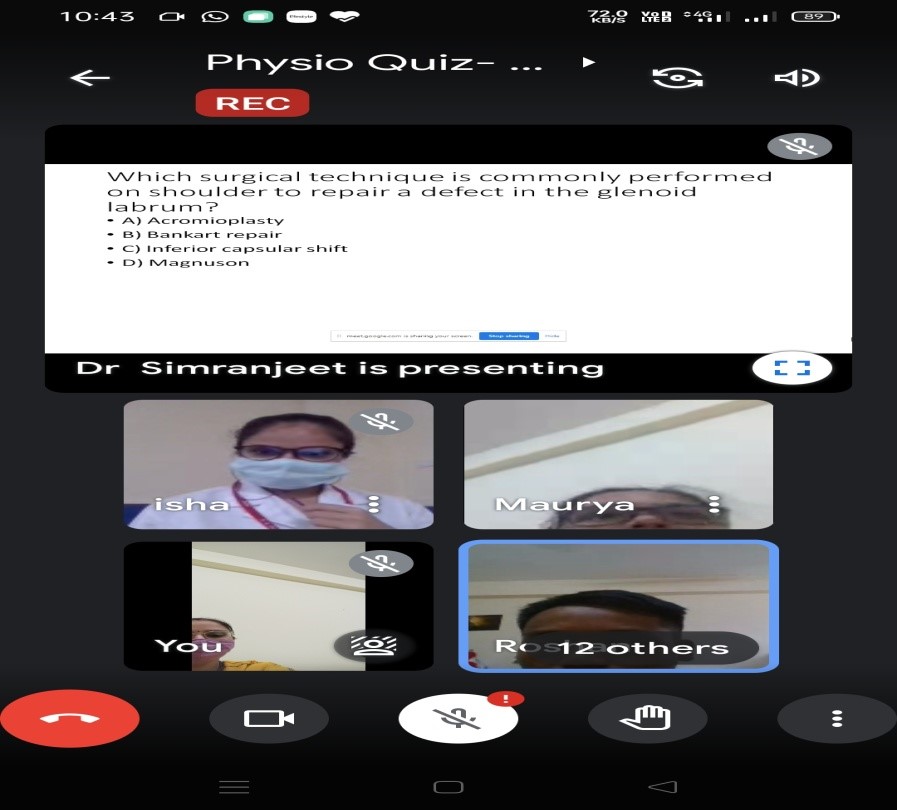 Physio Quiz Mm Du Mullana North India S Best Private University